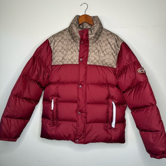 Coach | Jackets & Coats | Coach Mens Colorblock Signature Puffer Jacket ...